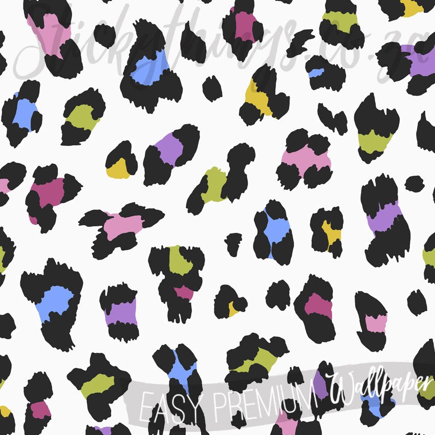 Dappled White Cheetah Wallpaper - Animal Multi Print Wallpaper • Sticky ...