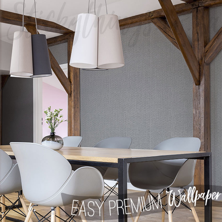 Light Grey Textured Wallpaper - Highly Texture Linen Wallpaper • Sticky ...