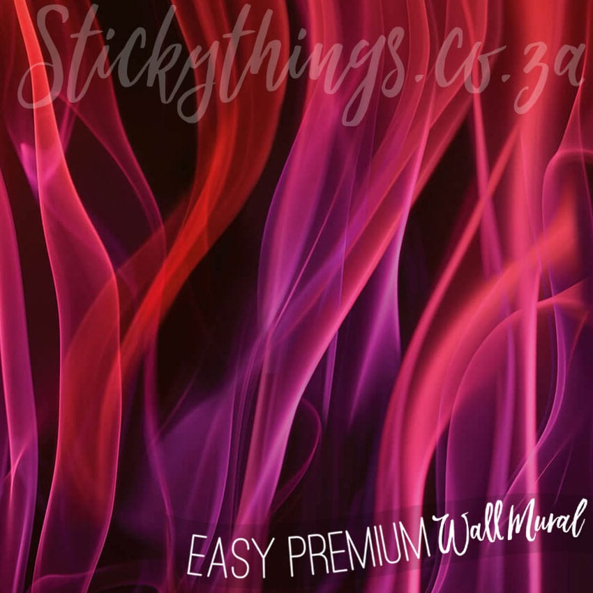 Red Smokey Fire Wall Mural - Ombre Flames Wallpaper Mural • Sticky Things