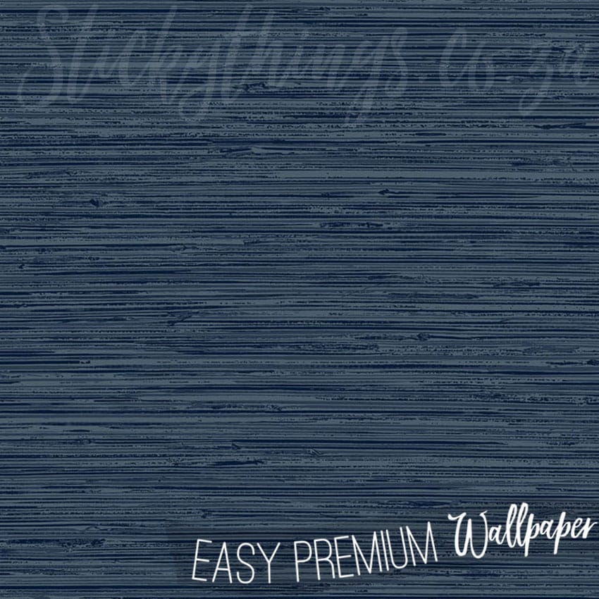 Serenity Navy Wallpaper - Plain Navy Grasscloth Wallpaper • Sticky Things