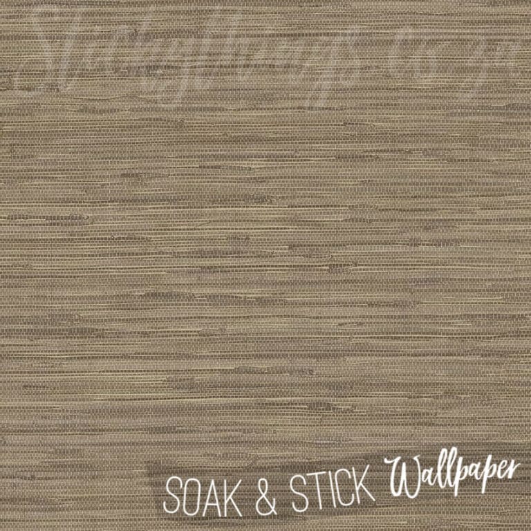 Natural Woven Grasscloth Wallpaper - Textured Brown Scrubbable Wallpaper